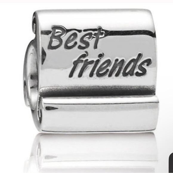 Pandora | Jewelry | Pandora Best Friends Scroll Charm | Poshmark